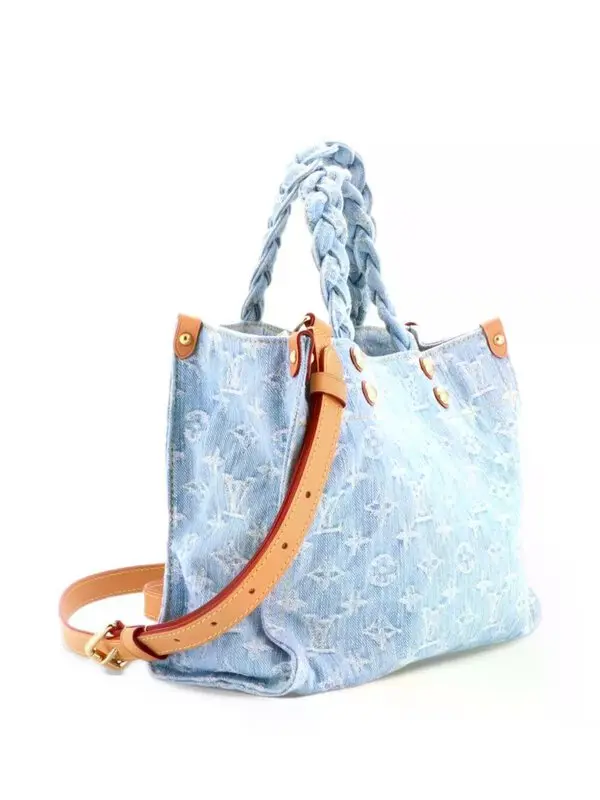 LOUIS VUITTON Let Go Monogram Denim Pm Tote Bag
