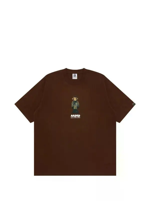 AAPE BY *A BATHING APE Aaper Graphic-print T-shirt - Neutrals