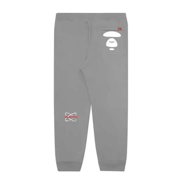 AAPE BY *A BATHING APE Moonface-graphic Strack Pants - Grey