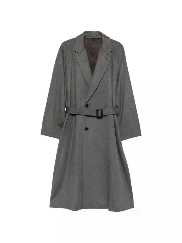 SSSTEIN Belted Double-breasted Coat