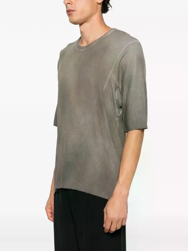 ISAAC SELLAM EXPERIENCE Faded-effect Ribbed T-shirt