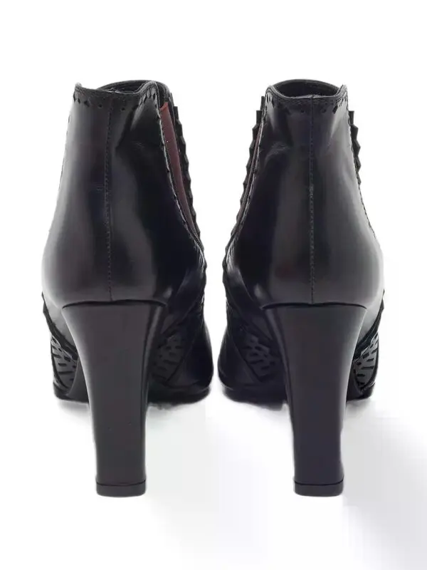 TOD'S Perforated Leather Ankle Boots