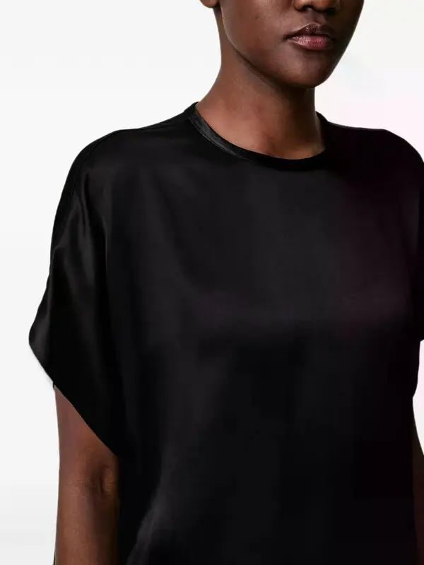 Sisley Satin-finish Short-sleeve Top