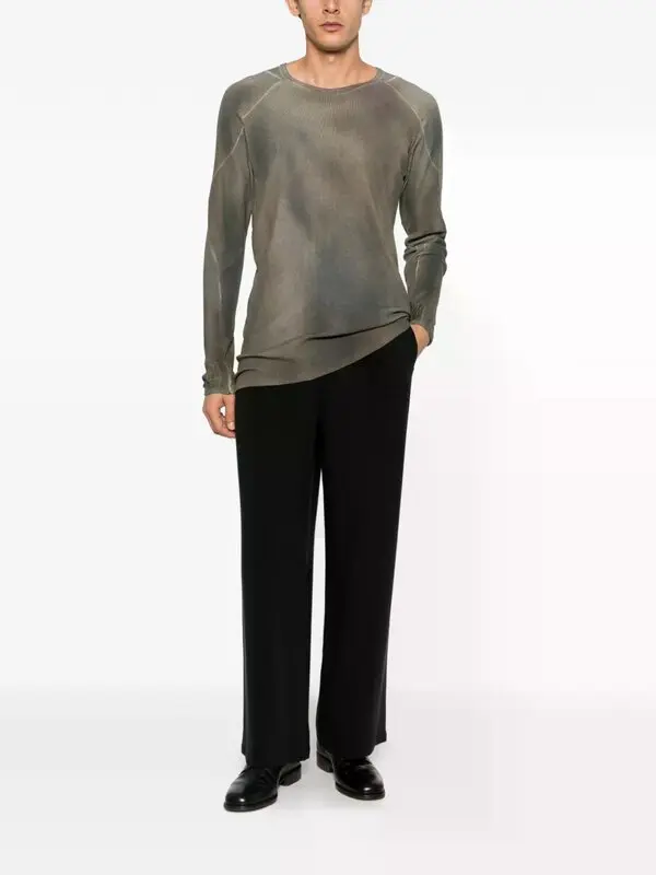 ISAAC SELLAM EXPERIENCE Faded-effect Panelled T-shirt
