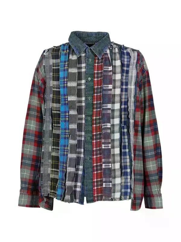 Needles Patchwork Ribbon Wide Shirt