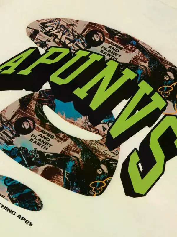 AAPE BY *A BATHING APE Ap/unvs Graffiti-print T-shirt