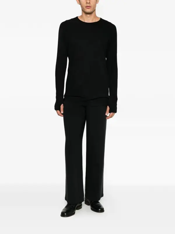 ISAAC SELLAM EXPERIENCE Exposed-seam Thumb-slot T-shirt