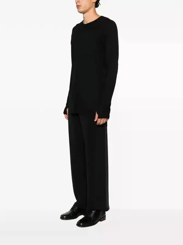ISAAC SELLAM EXPERIENCE Exposed-seam Thumb-slot T-shirt