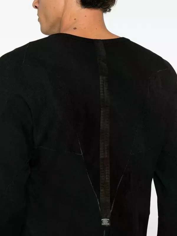 ISAAC SELLAM EXPERIENCE Exposed-seam Thumb-slot T-shirt