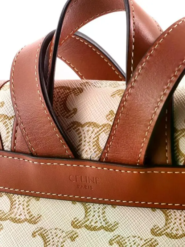 Celine Folco Triomphe Coated Canvas Mini Backpack