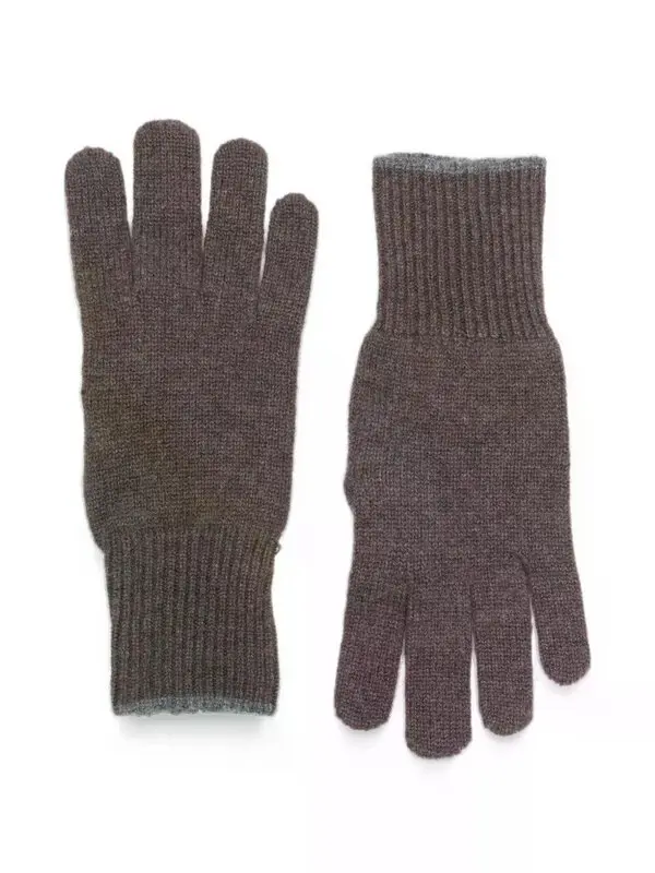 Brunello Cucinelli Ribbed-knit Gloves