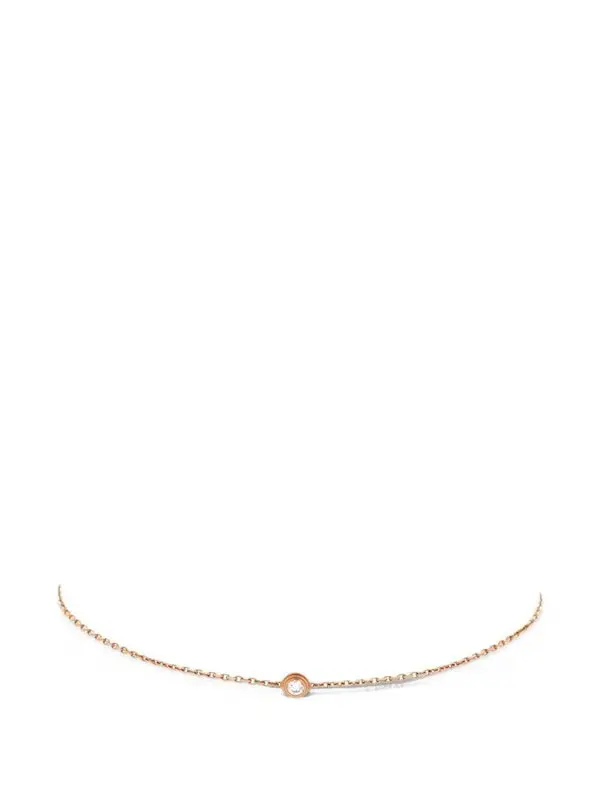 Cartier D'amour 18k Rose Gold And Diamond Xs Bracelet