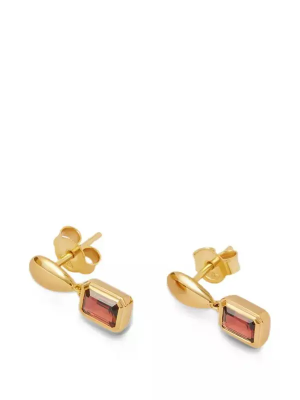 EDGE OF EMBER Pebble Birthstone Drop Earrings