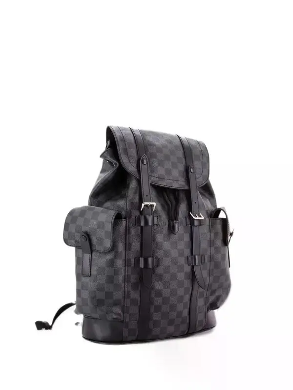 LOUIS VUITTON Christopher Damier Graphite Pm Backpack - Black