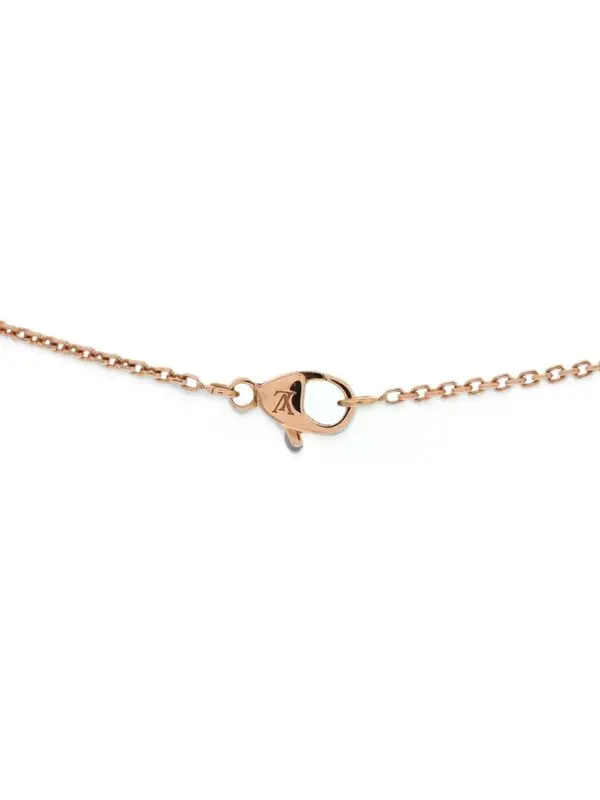 LOUIS VUITTON Idylle Blossom Pendant 18k Rose Gold With Diamond Necklace - Pink