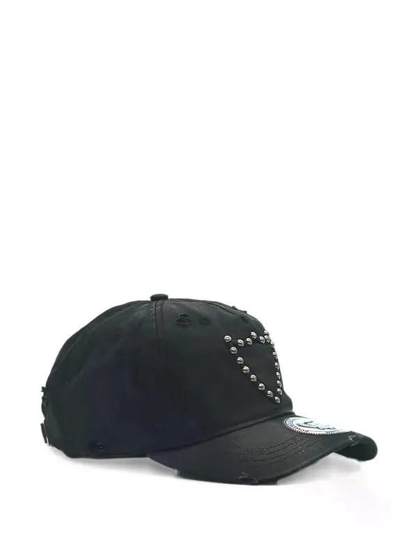HTC LOS ANGELES Studded Distressed Baseball Cap