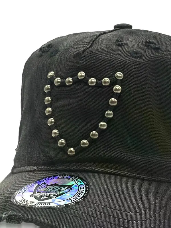 HTC LOS ANGELES Studded Distressed Baseball Cap