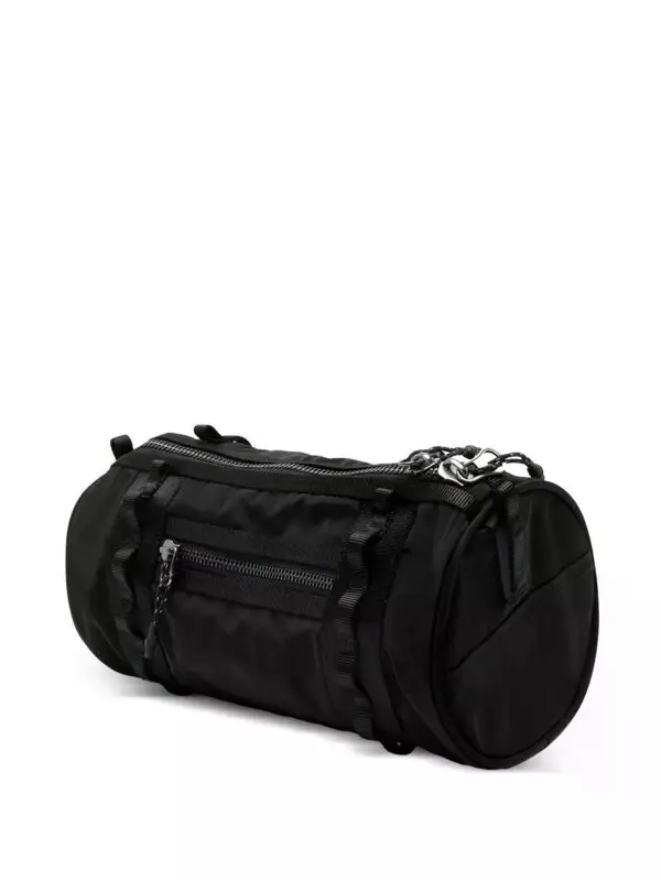 TOPOLOGIE Logo-print Cylindrical Clutch Bag