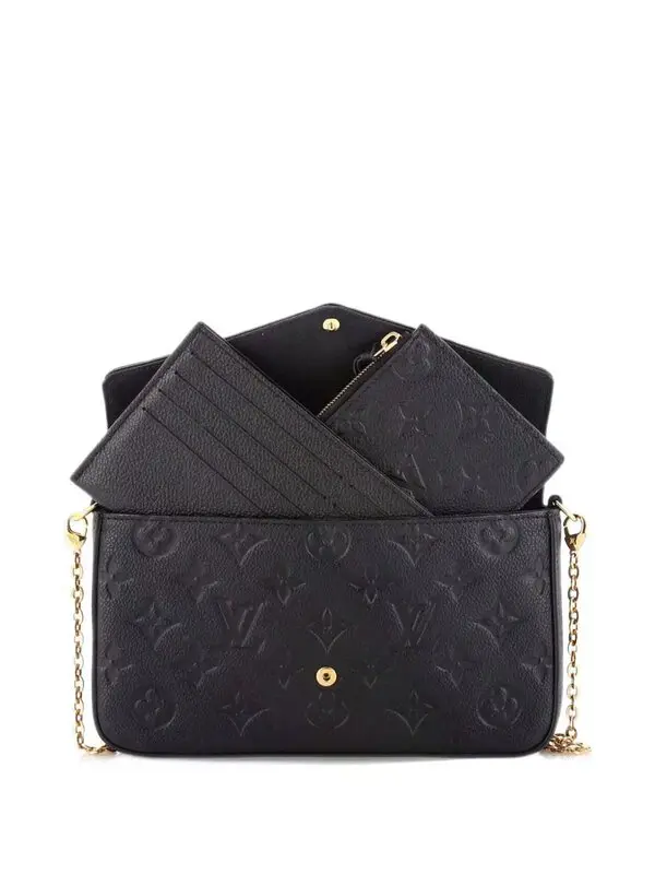 LOUIS VUITTON Felicie Pochette Monogram Empreinte Leather Crossbody Bag