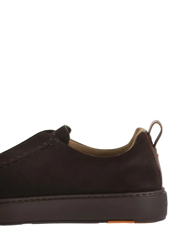 Santoni Victoryl26 Soft Leather Slip-on Trainers - Brown