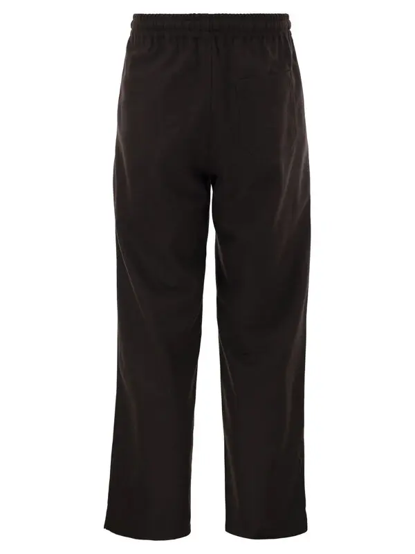 A.p.c. Recycled Wool-blend Trousers With Drawstring