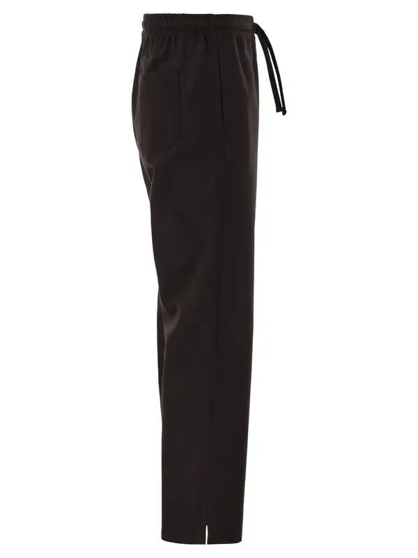 A.p.c. Recycled Wool-blend Trousers With Drawstring