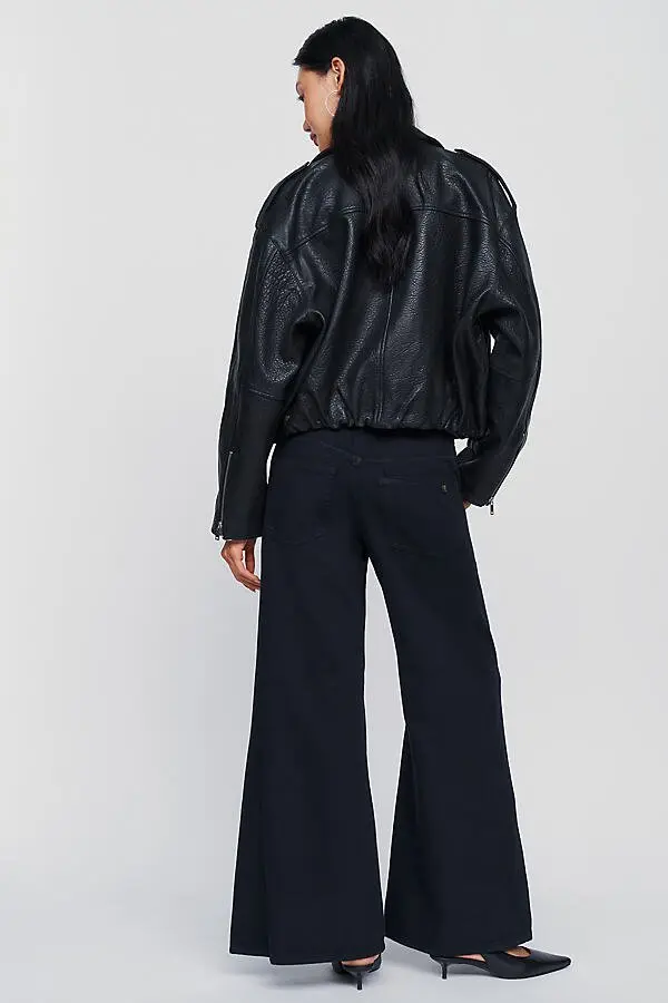 PILCRO Adi High Rise Wide Leg Pull On Jeans