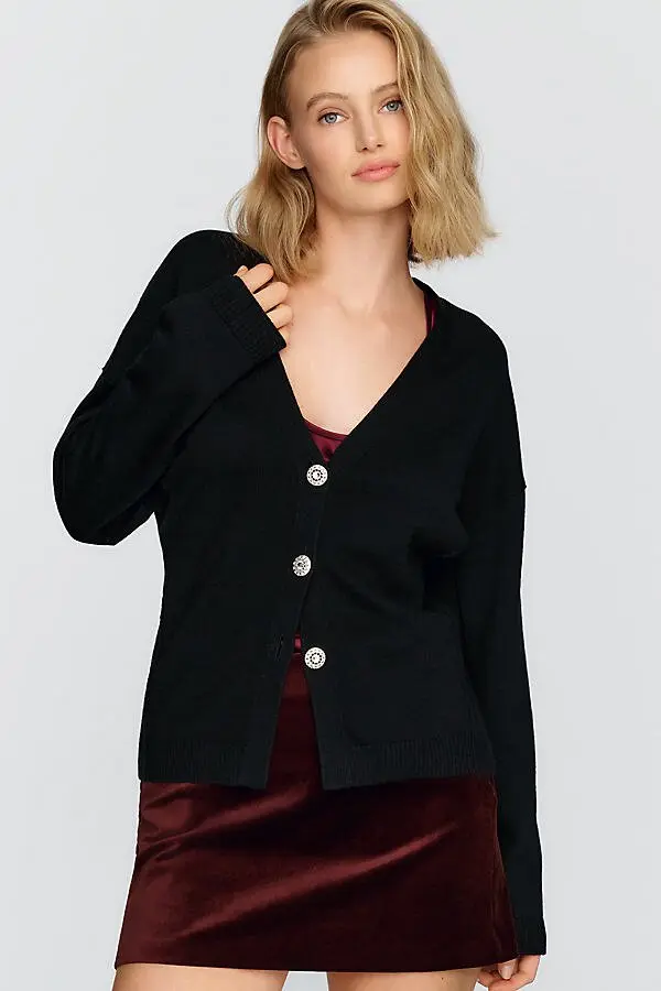 Anthropologie Wool Cotton Cardigan