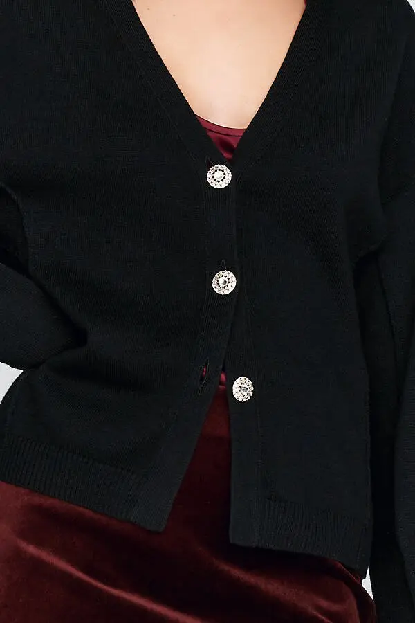 Anthropologie Wool Cotton Cardigan