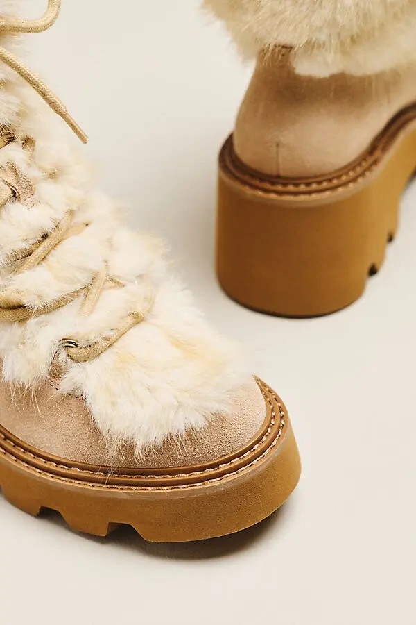 Dolce Vita Hawk Plush Suede & Faux Fur Boots