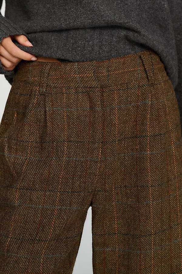 ROWING BLAZERS 1% Wool Plaid Trousers Pants