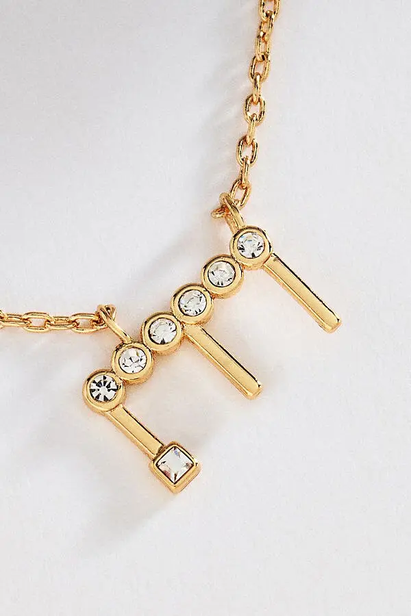 Anthropologie Sidewys Itil Necklce - E