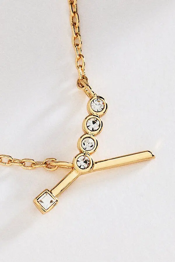 Anthropologie Sidewys Itil Necklce - Y