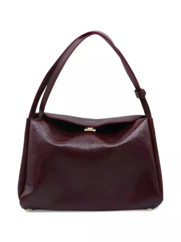 THEMOIRE Crinkled-finish Shoulder Bag - Red