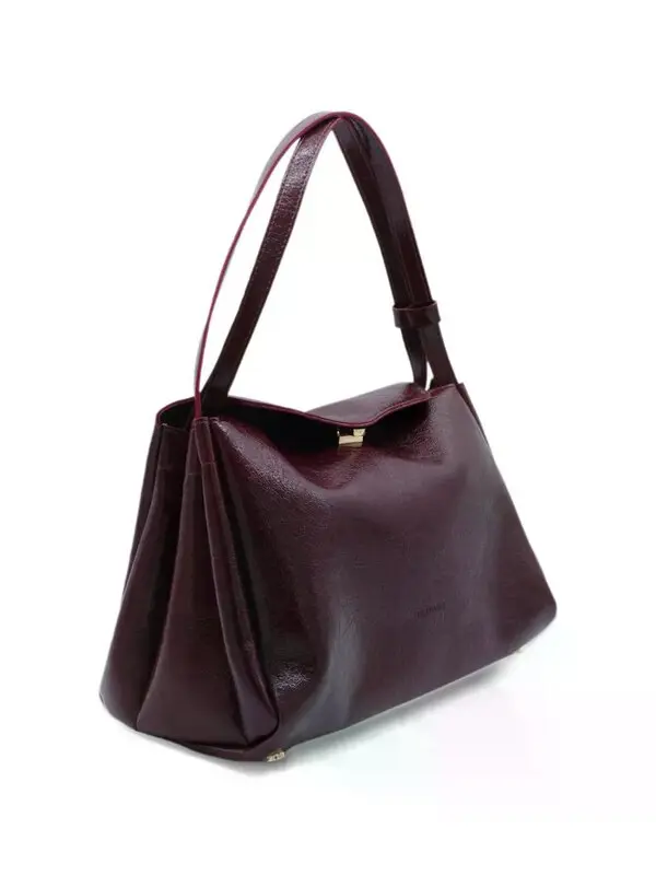 THEMOIRE Crinkled-finish Shoulder Bag - Red