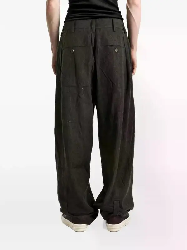 ZIGGY CHEN Pleated Wide-leg Trousers