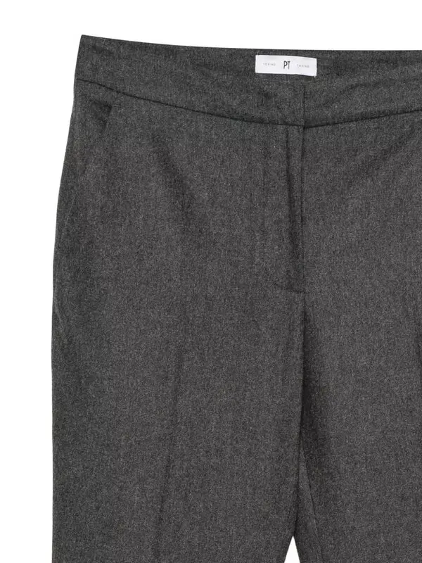 PT TORINO Pressed-crease Turn-up Trousers
