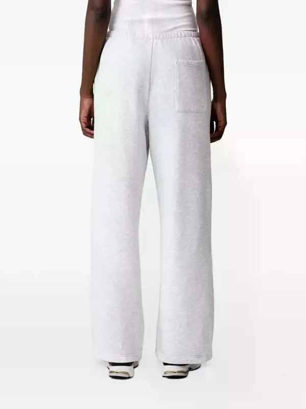 Sporty & Rich Bennett Serif Logo-embroidered Track Pants