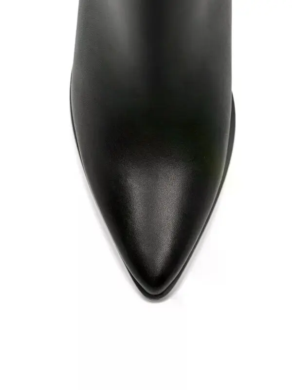 SERGIO MORETTI FIRENZE Pointed-toe Block-heel Ankle Boots