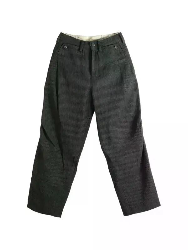 ZIGGY CHEN Pinstriped Wide-leg Trousers