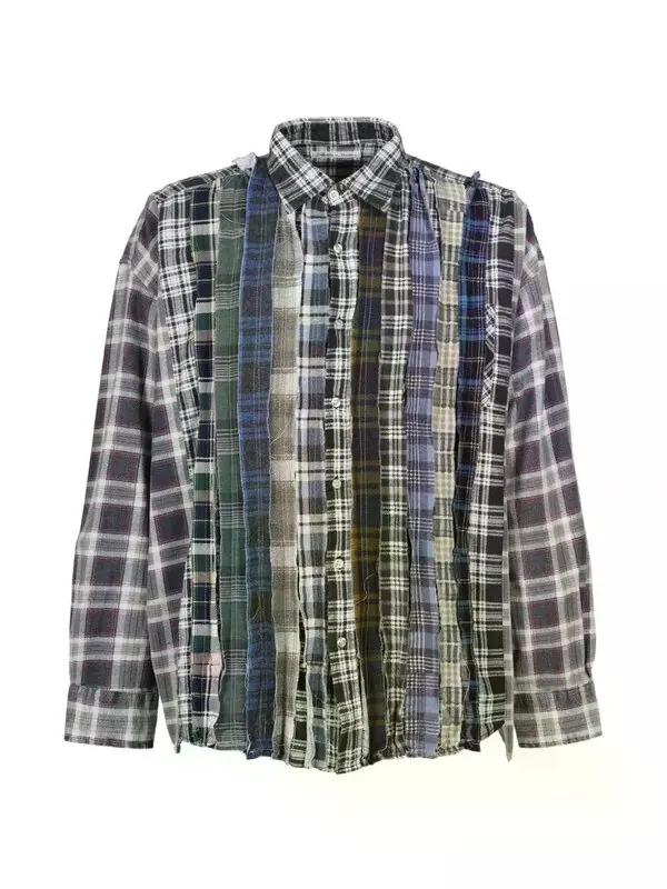 Needles Ribbon Patchwork Flannel Shirt