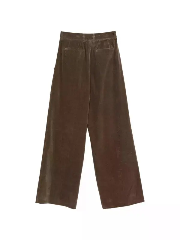 PT TORINO Pleated Corduroy Trousers