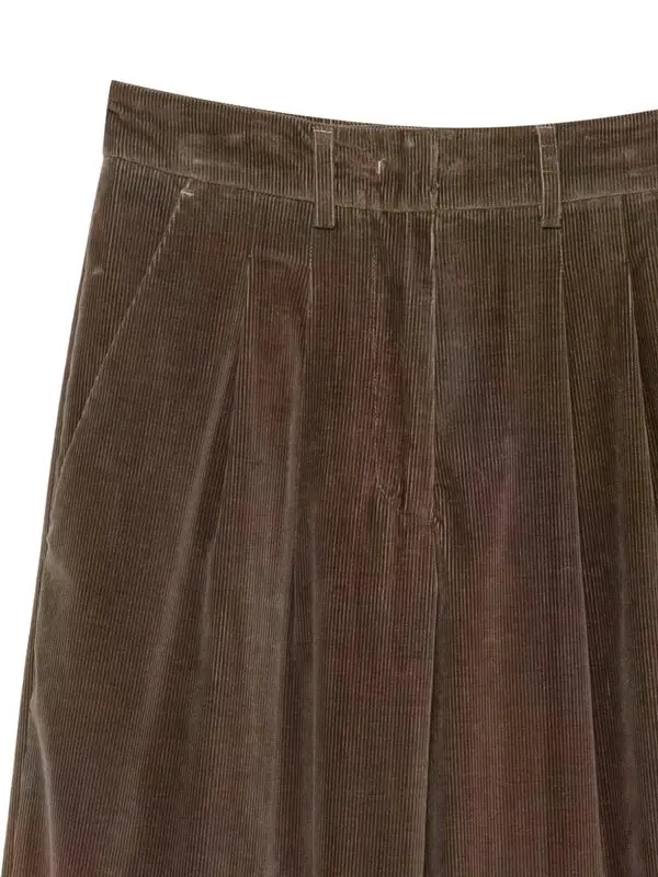 PT TORINO Pleated Corduroy Trousers