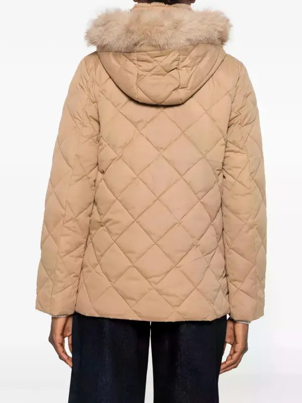Ralph Lauren Quilted Faux Fur-trim Jacket