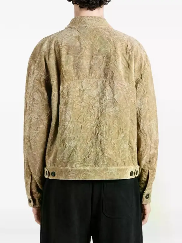 ZIGGY CHEN Crinkled-finish Jacket