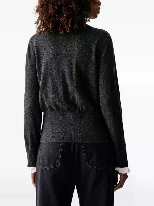 SILVIAN HEACH Bon Ton Contrasting-ruffle-details Cardigan
