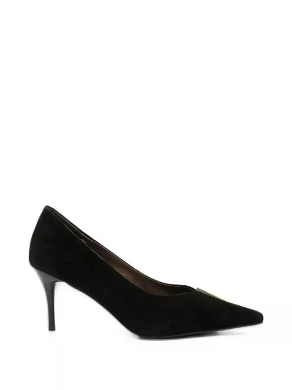 LINDA BAUMANN Pointed-toe Bar-detail Pumps
