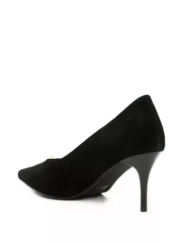 LINDA BAUMANN Pointed-toe Bar-detail Pumps