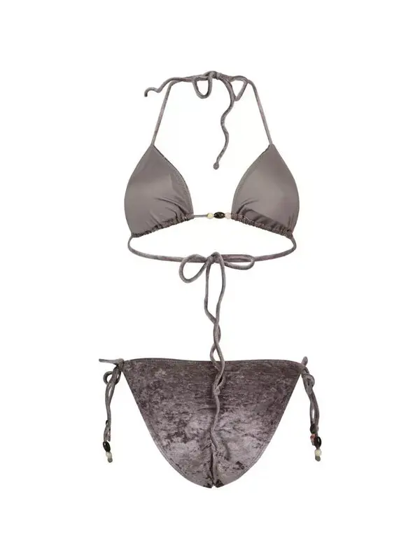PARAMIDONNA Kelly Velvet Bikini - Grey
