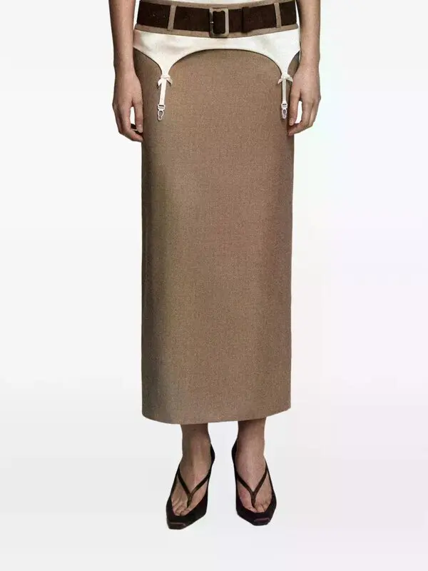 SEEN USERS Governess Suspender-detail Skirt
